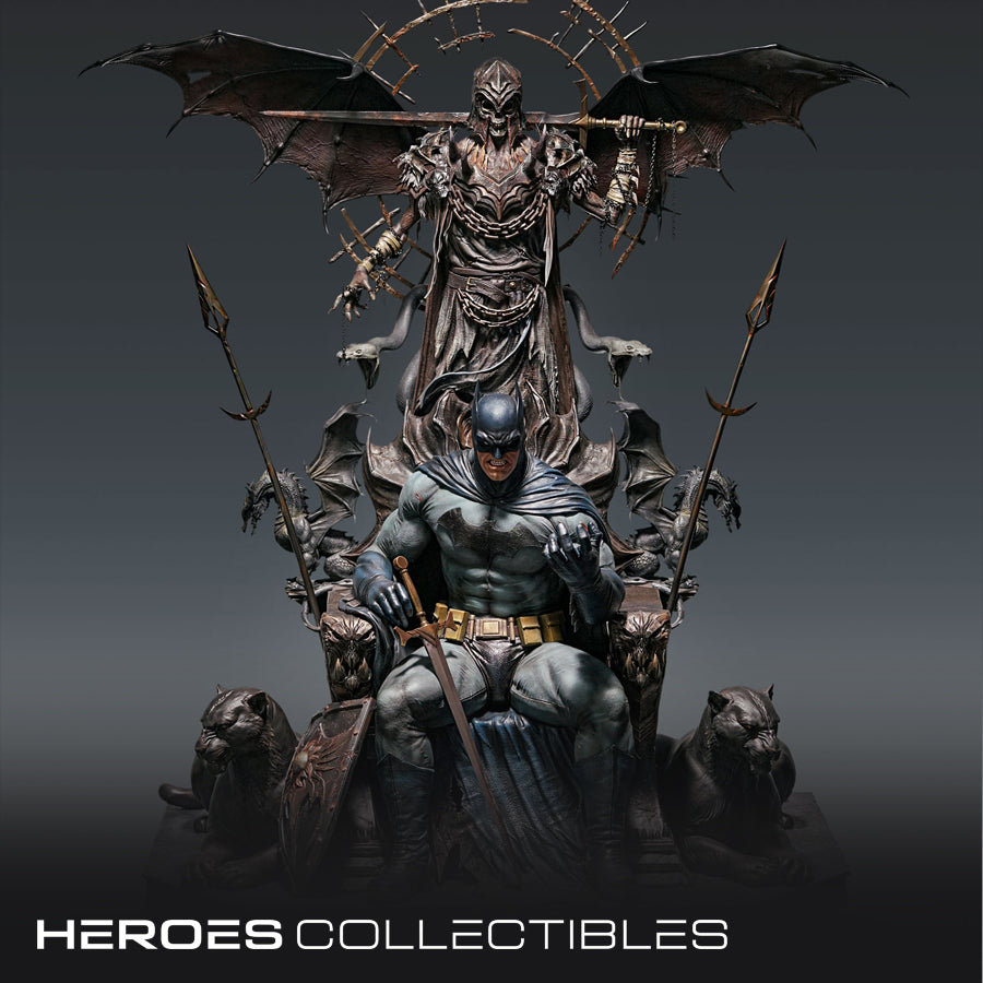 Queen Studios Batman on Throne (Premium Edition) 1/4 Scale Statue ...